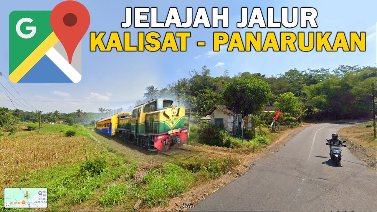 Menelusuri Jalur Kereta Api Kalisat - Panarukan Via Google Maps - YouTube