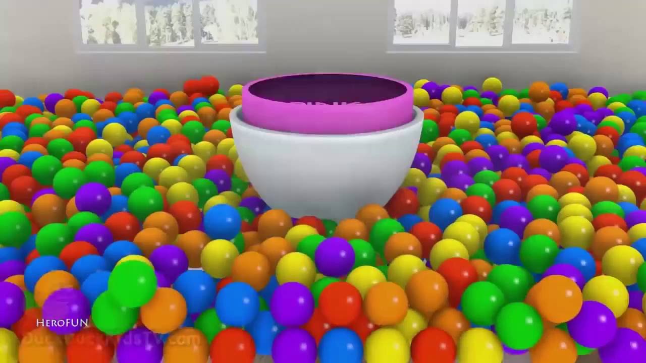 Crazy Ball Pit Show 3D Colors For Children To Learn - Colours For Kids ...