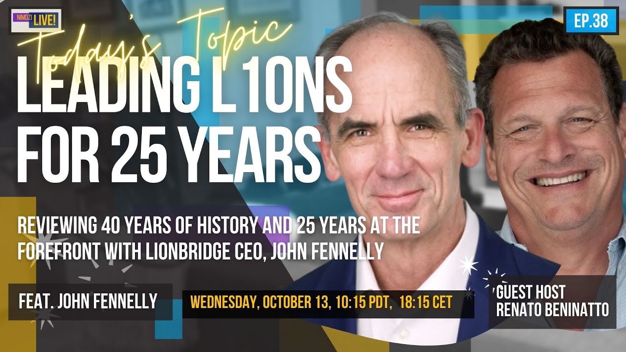 LIVE Discussion with John Fennelly, CEO LIOX: Leading L10ns for 25 ...