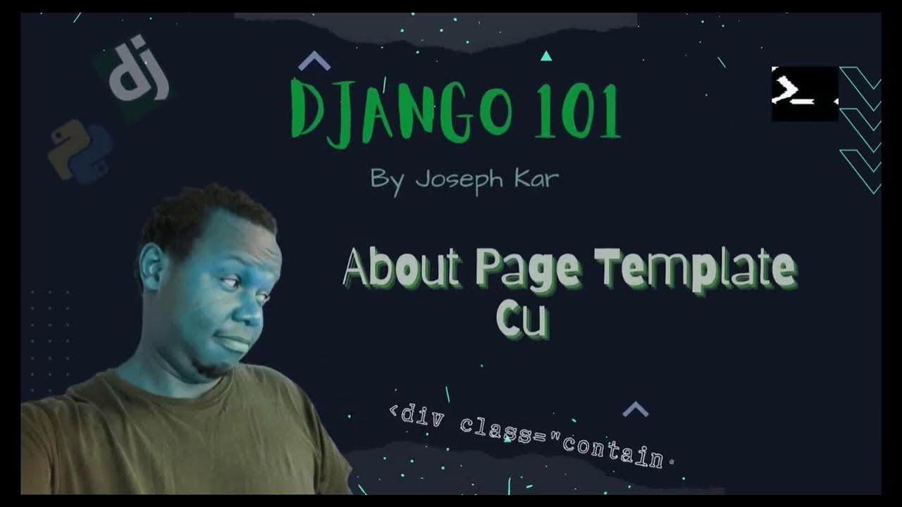 Python Django Tutorial - Customizing About Page - YouTube