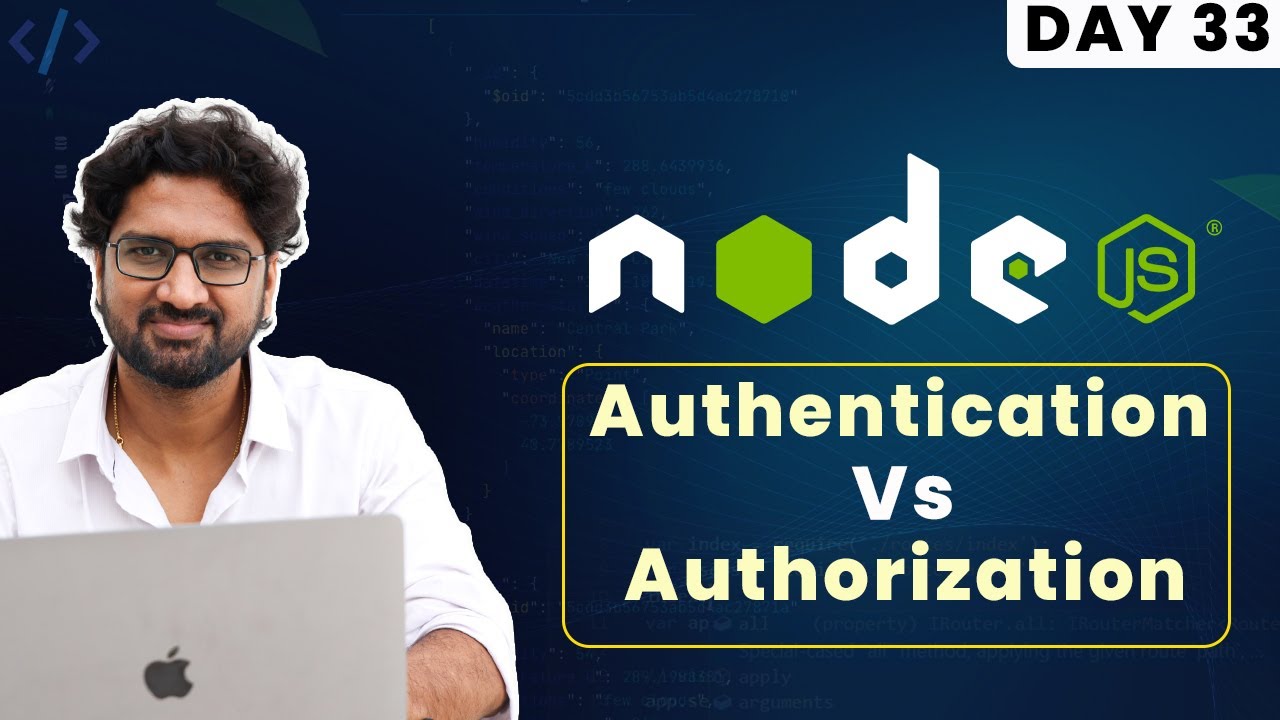 Authentication vs Authorization Explained | Backend Development Mastery | Day-33 - YouTube