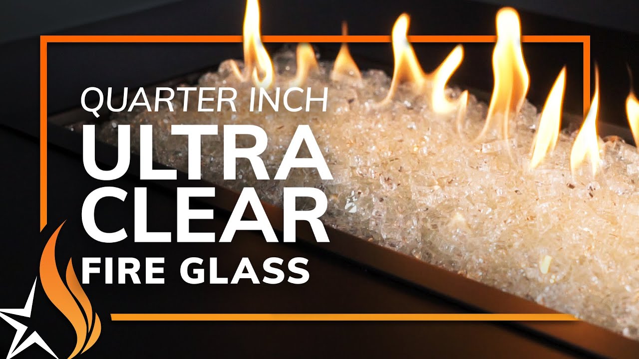 1/4" Starfire Ultra Clear Broken Fire Glass | Starfire Designs - YouTube