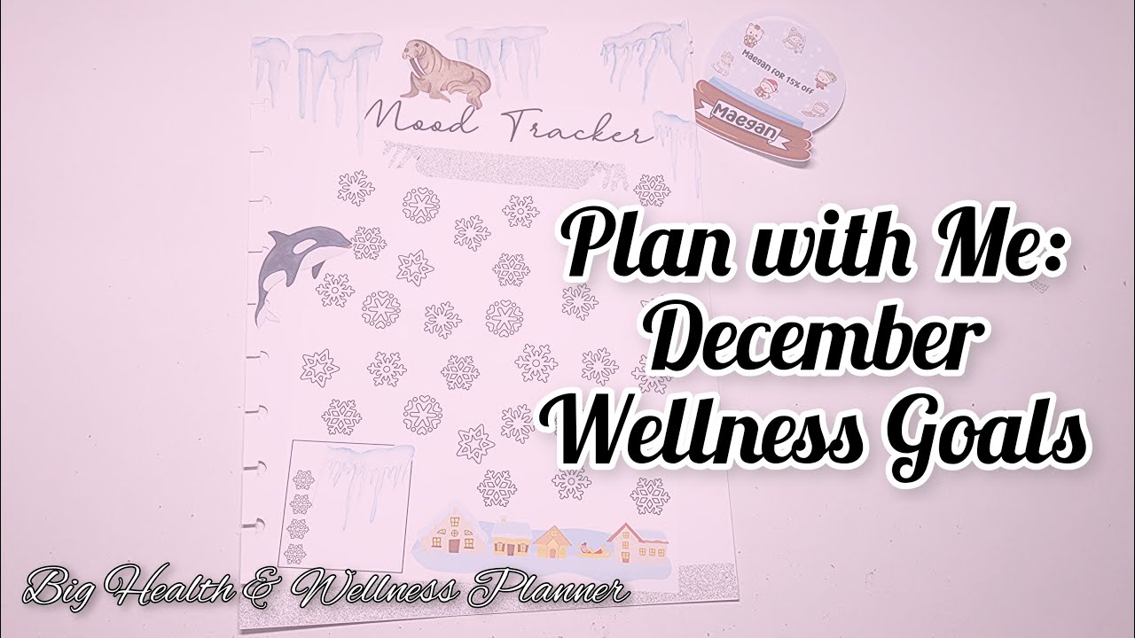 Plan with Me: December Wellness Goals // Big Health & Wellness Planner ...
