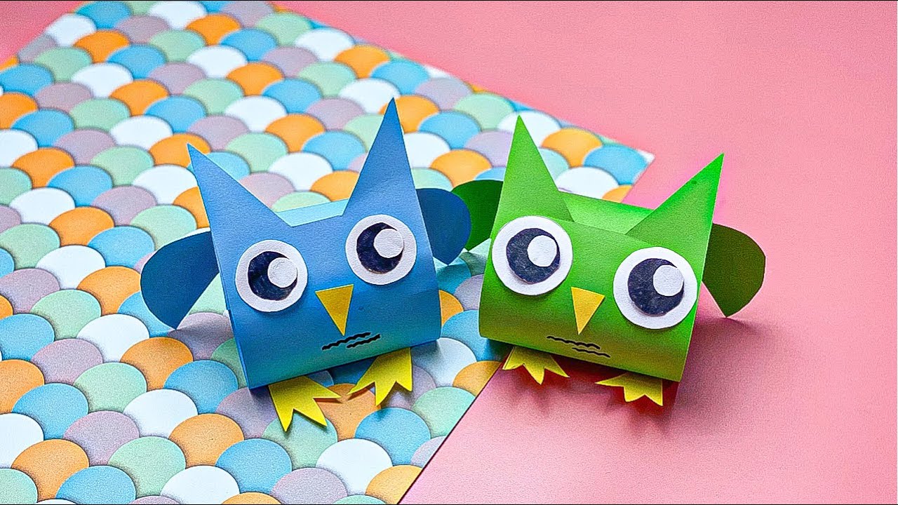DIY 🦉Owls Made of Paper🦉 - YouTube
