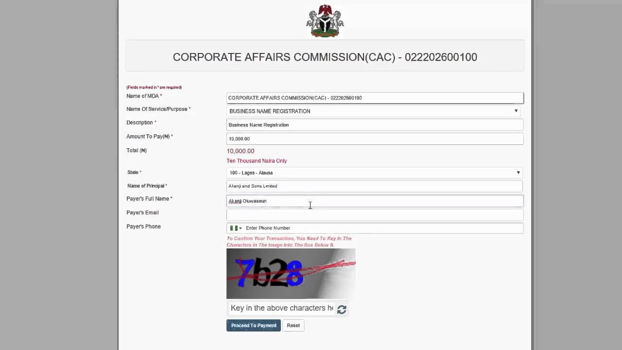 How to make Payments to CAC using Remita - YouTube