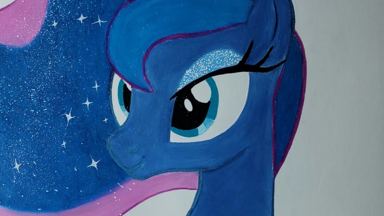 Drawing - Princess Luna - My Little Pony Gen 4 - Hasbro! - YouTube