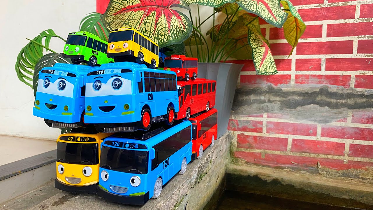 Tayo the Little Bus: Tayo,Rogi,Lani,Gani Bus Car Collection - YouTube