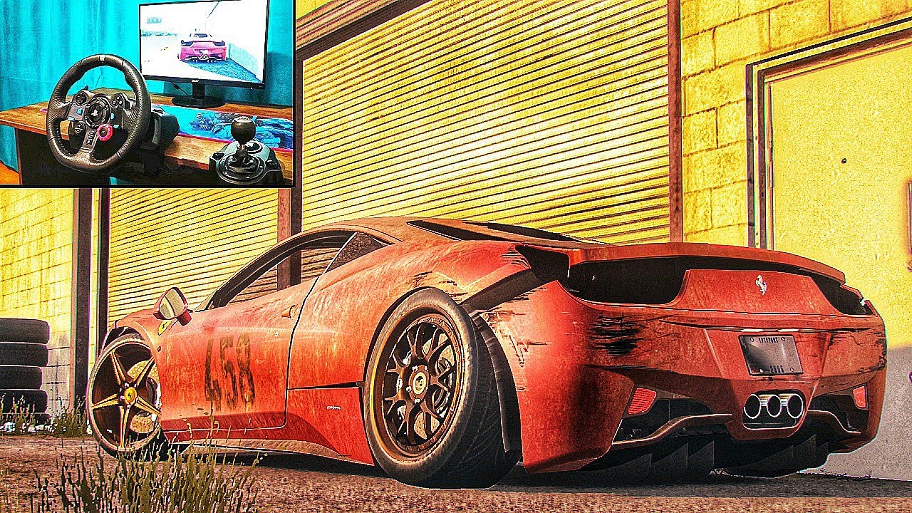 Rebuilding a Ferrari 458 Italia - NFS HEAT - Logitech G29 gameplay ...