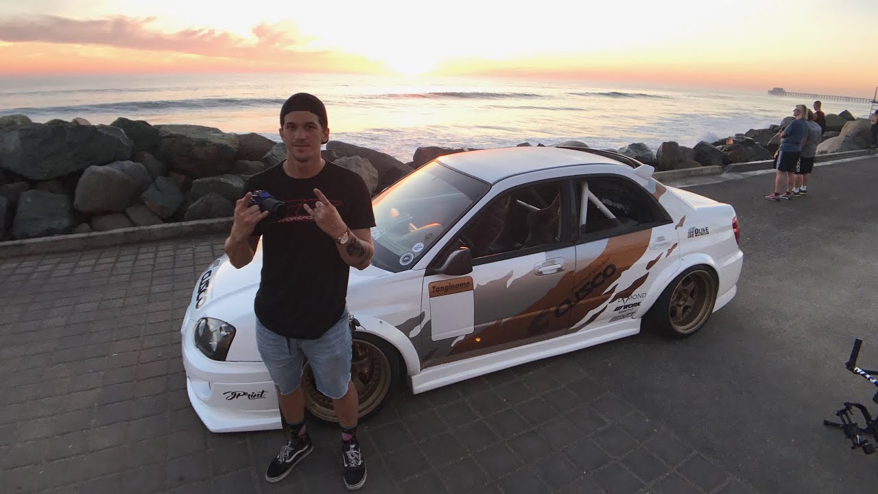 SHOOTING A CRAZY BAGGED SUBARU STI! *Behind The Scenes* - YouTube