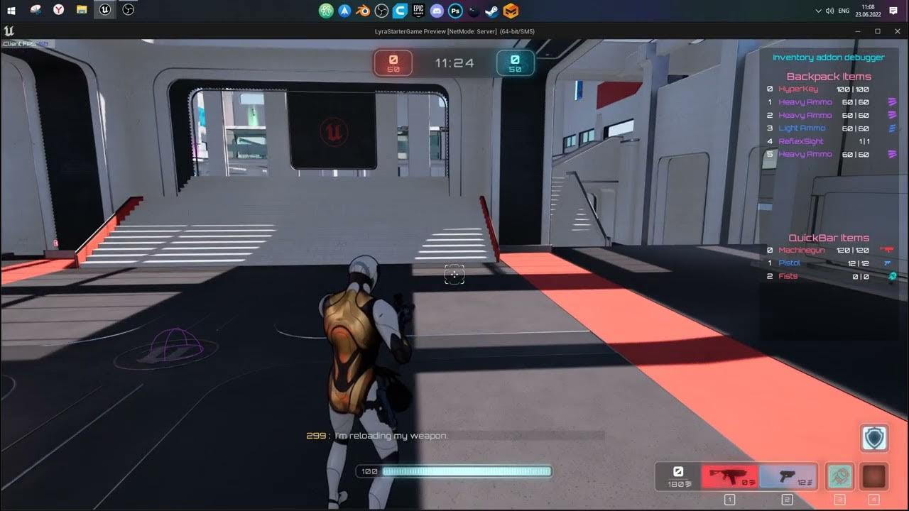 UE5 Lyra | Weapon modules system demonstration - YouTube