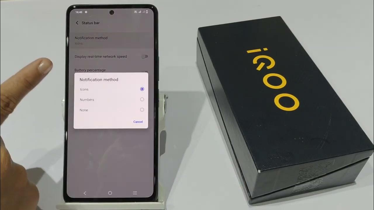 How to Set Notification Icon on Status Bar in iqoo neo 6 5g,6 | Status Bar kaise Lagaye - YouTube