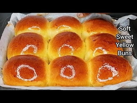 How to Make Soft Fluffy Yellow Dinner Rolls! Very Quick and Easy ...