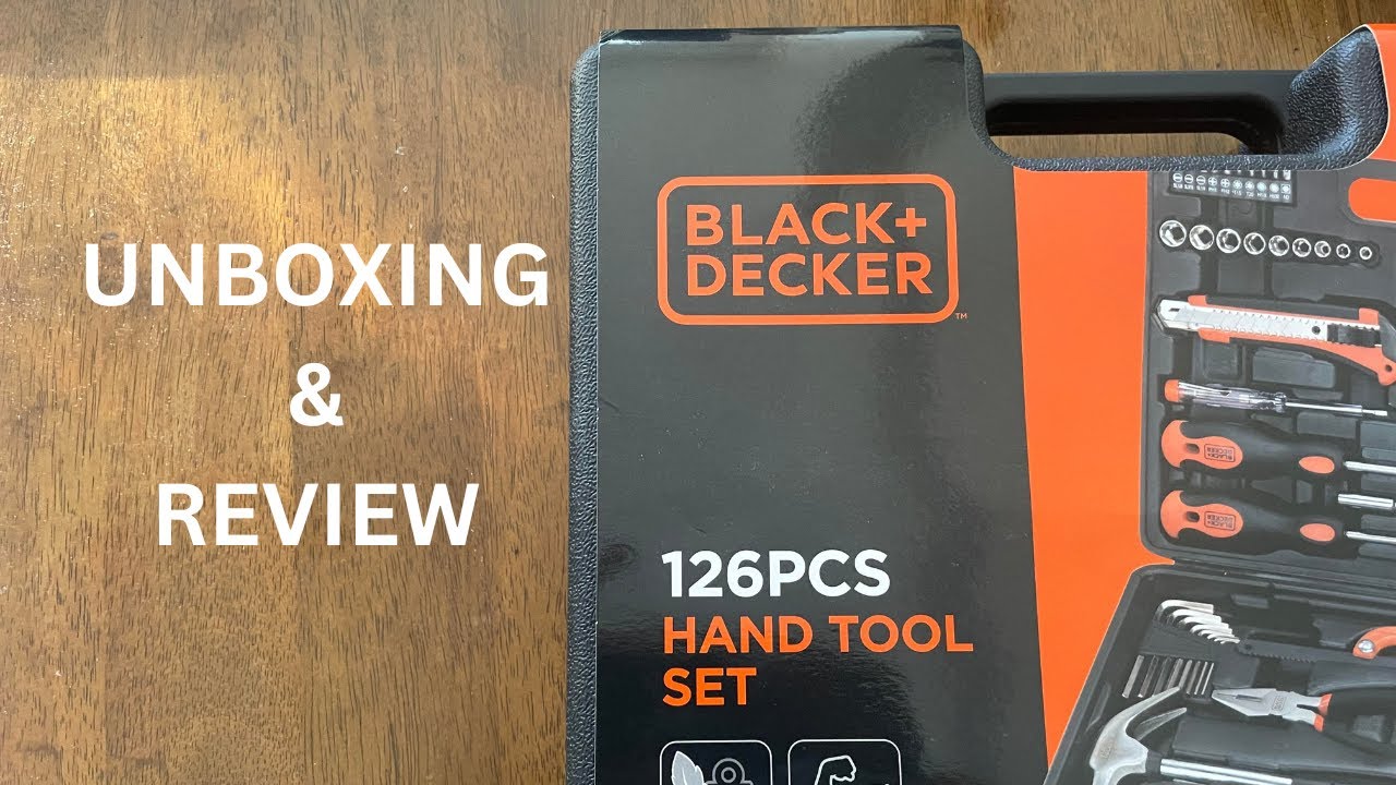 Black + Decker 126 Pieces Orange & Black Hand Tool Kit Full Review ...