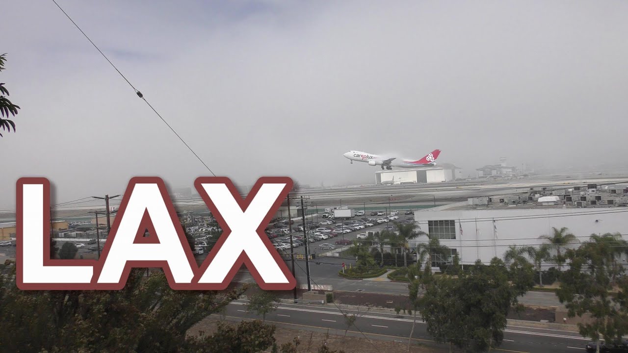LAX Los Angeles Airport Airplanes Taking Off and Landing NOVEMBER 1 ...