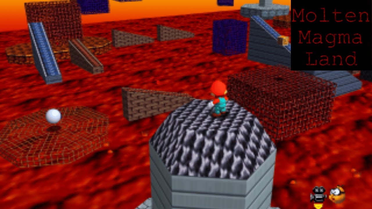 Super Mario 64: Molten Magma Land | SM64 Rom Hack - YouTube