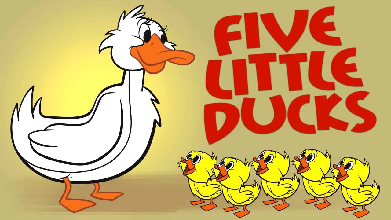 Five Little Ducks Spring Songs for Children with Lyrics Kids Songs by The Learning Station - YouTube