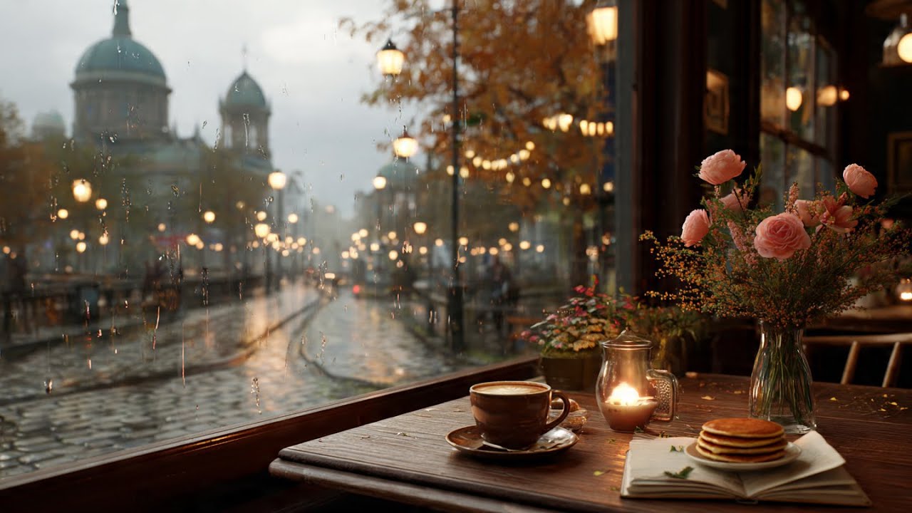 Happy Hour: Upbeat Jazz Cafe 🎶 Rooftop Bar Vibes | Boost Your Mood ...