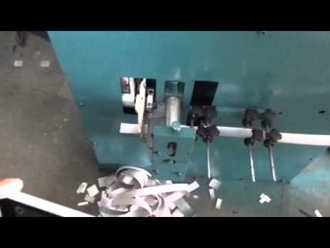 Loop cutting machine - YouTube