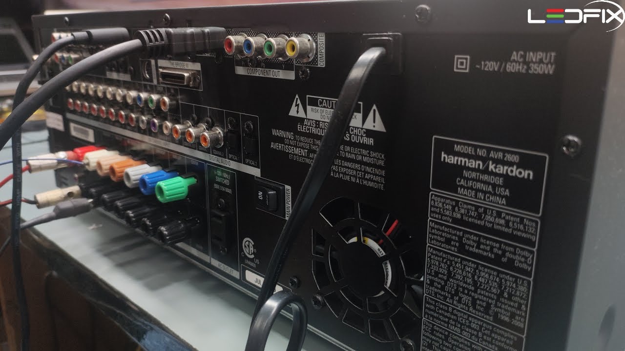 Receiver Harman/Kardon AVR 2600 entrada HDMI com chuviscos na imagem ...