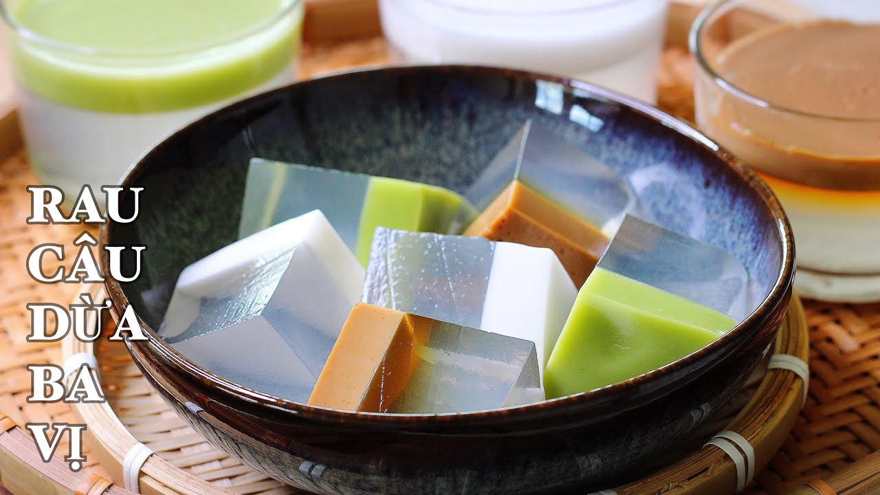 Rau Câu Trái Dừa 3 Vị - Không Chảy Nước - Không Tách Lớp - Nấu Nhanh ...