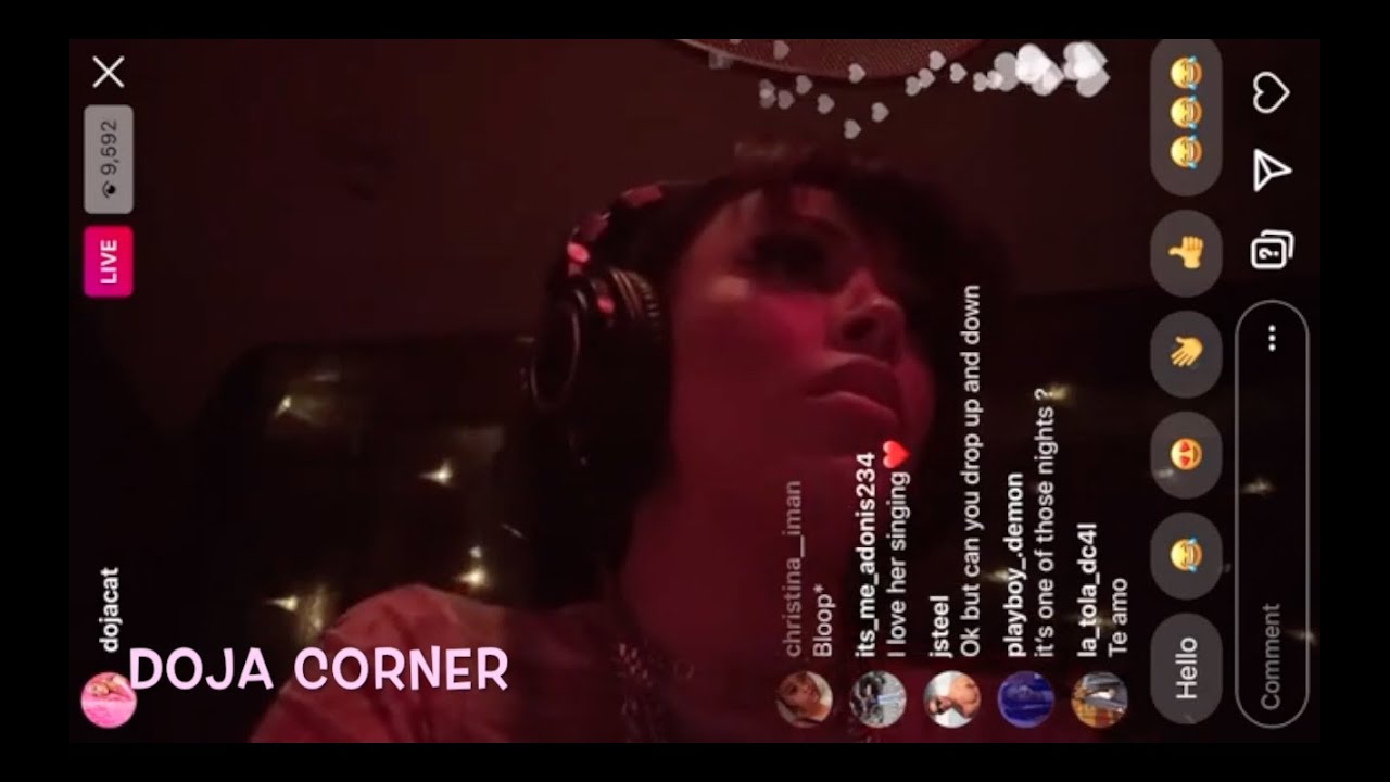 Doja Cat - IG live (9/05/20) Sings Unreleased Songs - YouTube