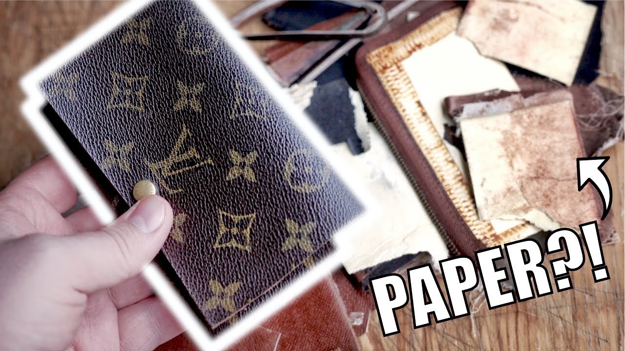 This Louis Vuitton Wallet is made with PAPER?! - YouTube