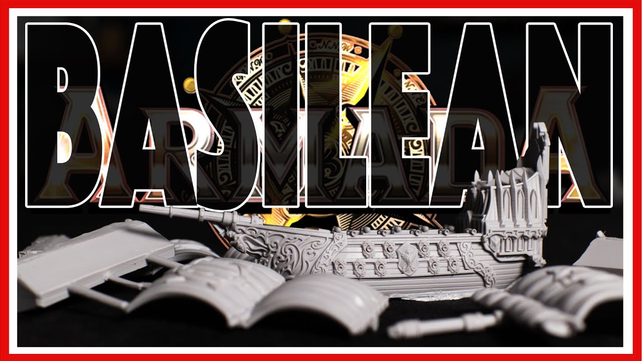 Kings of War Armada - Basilean Resin Ships Exclusive First Look - YouTube