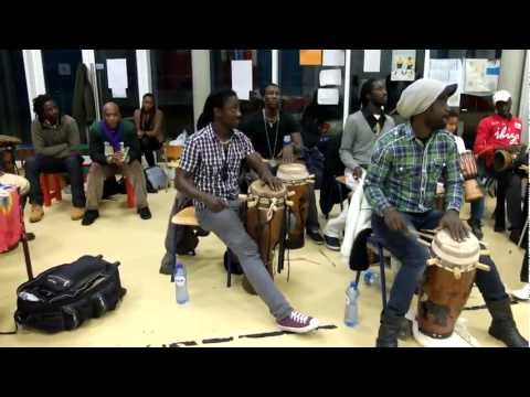 Nago Koité w/ Saf-Sap, Sabar Workshop, Brussels, Dec 2011, ft. Tidiane Diallo on vocals