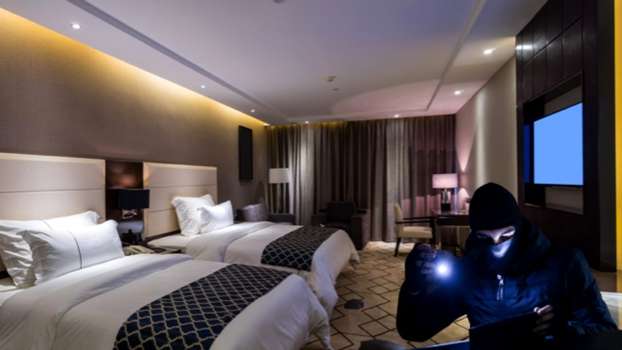SOMEONE BROKE INTO OUR HOTEL ROOM ALL BAD!!! - YouTube