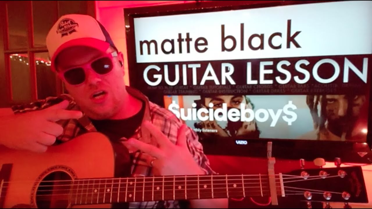 How To Play Matte Black - $uicideboy$ Guitar Tutorial (Beginner Lesson ...