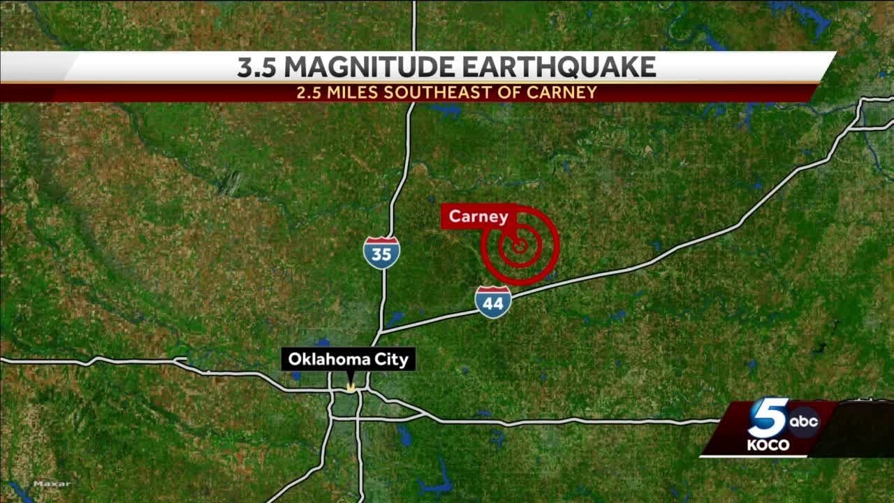 Another big earthquake shakes Carney day after series of quakes - YouTube
