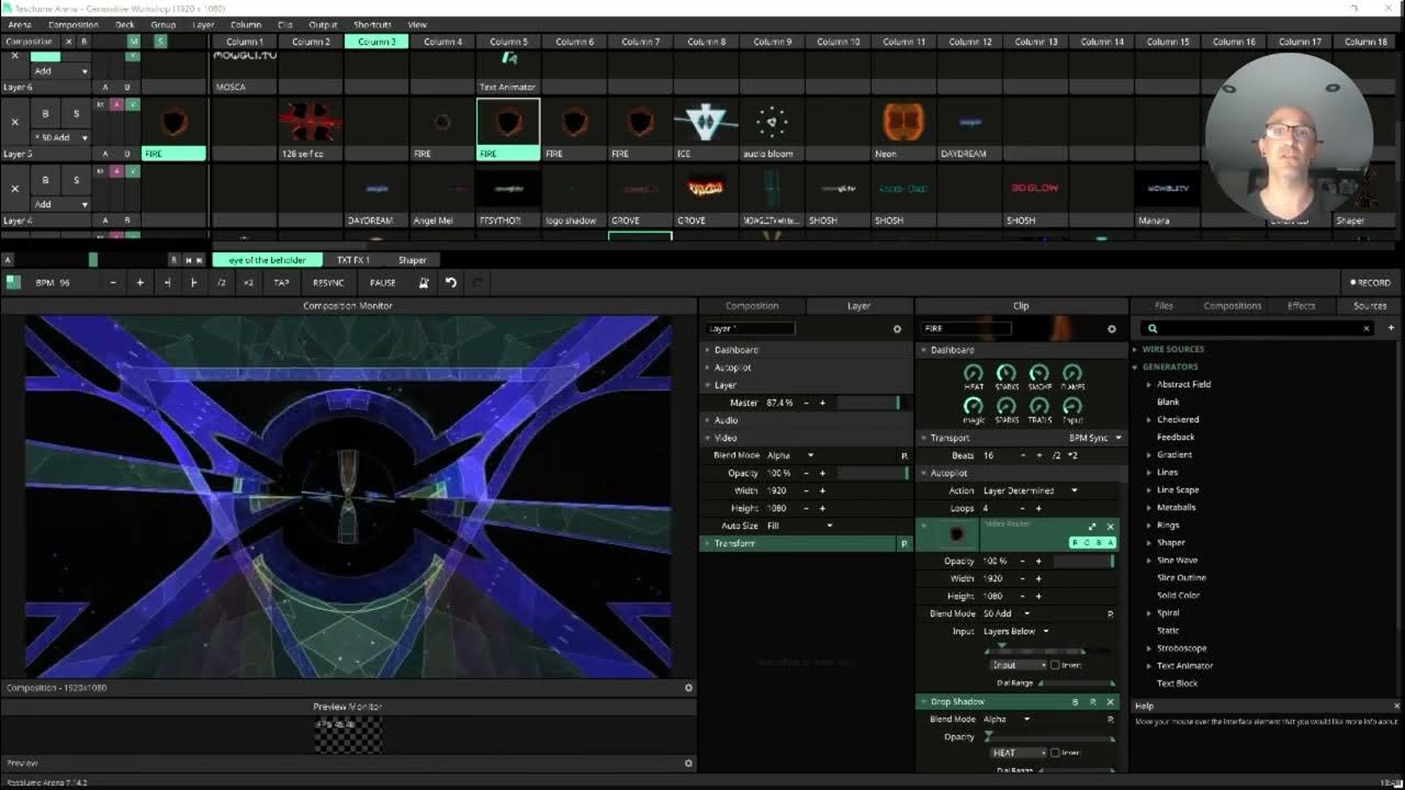 Introduction to Generative and Sound Reactive Graphics in Resolume (Course Preview) - YouTube