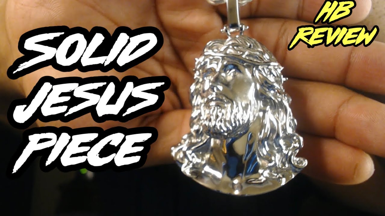 HEAVY SOLID SILVER JESUS PIECE| HB REVIEW - YouTube