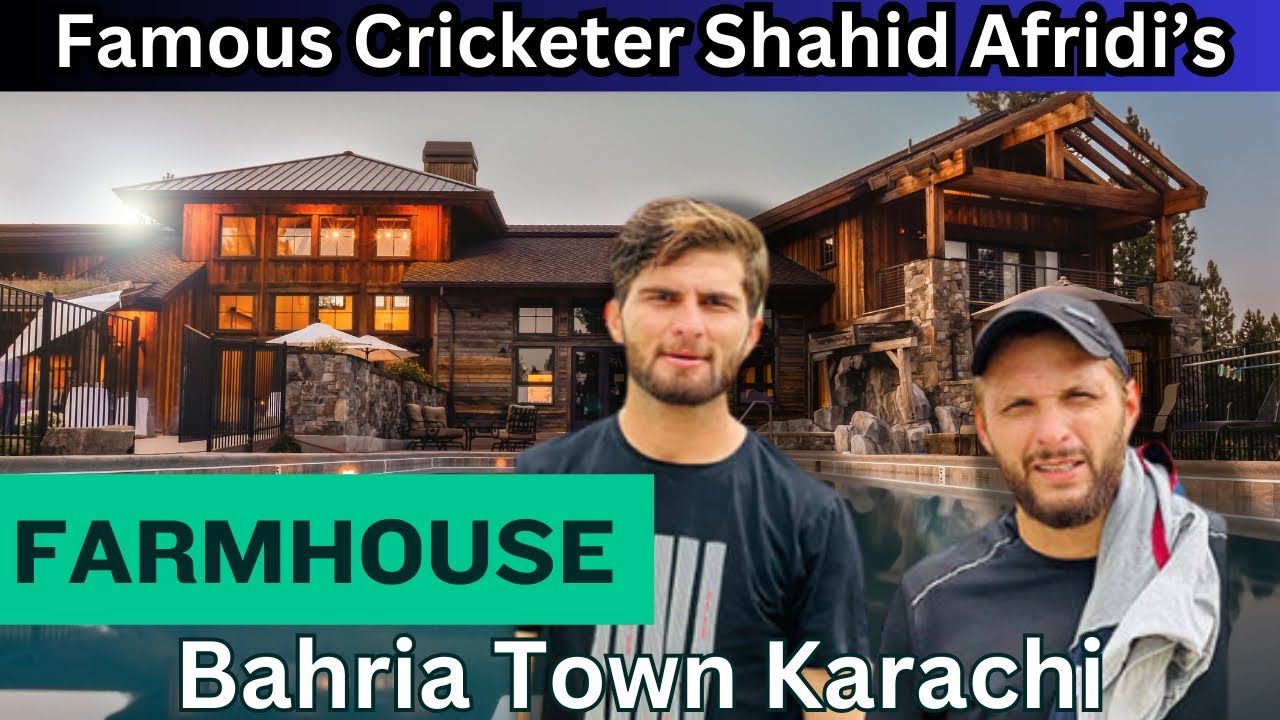 Shahid Afridi's Farm house In Bahria Town Karachi #shahidafridi # ...