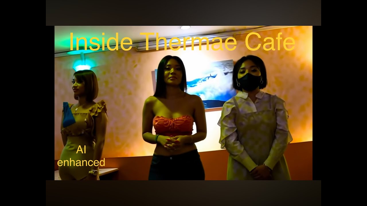 4K ONLY INSIDE THERMAE CAFE | Bangkok Nightlife | So many pretty ladies ...