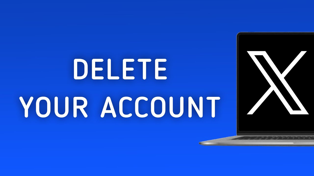 How To Delete Your Account On X (Twitter) On PC - YouTube