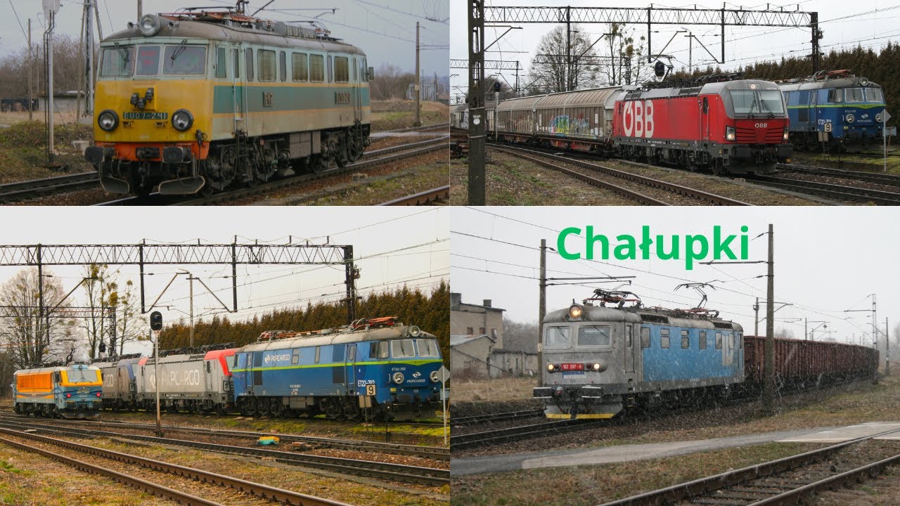 Ostatki zimy w przygranicznych Chałupkach (PKP IC, OBB, CER, PKP Cargo ...