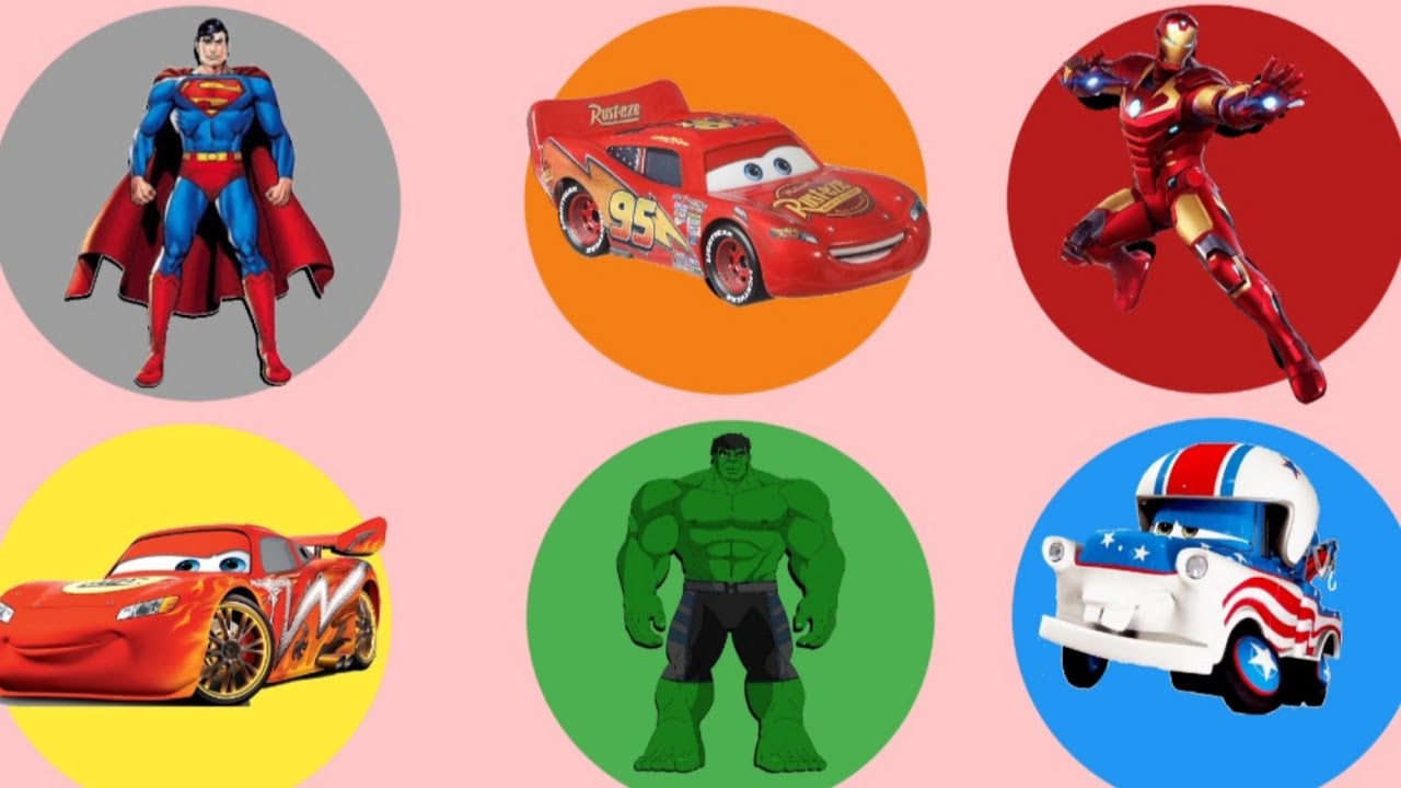 UNWRAP THE CUTE SUPERHEROES SURPRISE PUZZLE : Ironman, McQueen,Superman ...