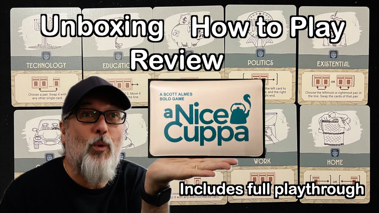 A Nice Cuppa | Button Shy Games | Unboxing, How to Play, Review and ...