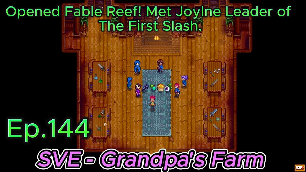 Stardew Valley Ex Ep144 - Opened Fable Reef! Met Joylne Leader of The ...