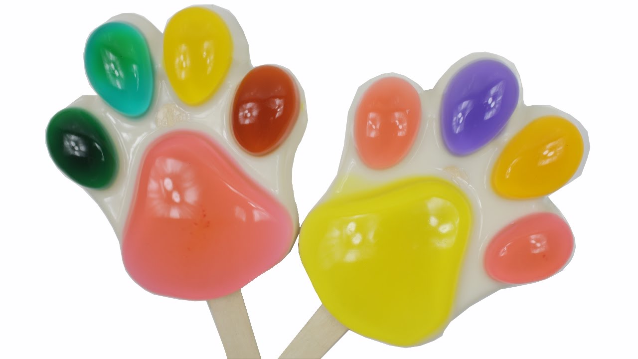 DIY How To Make Colors Milk Jelly Bear Paws Molds Learn Colors Milk ...