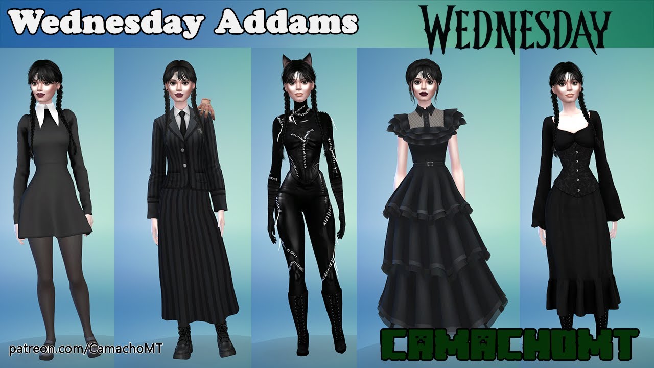 Wednesday Addams | Wednesday | Sims 4 | - YouTube