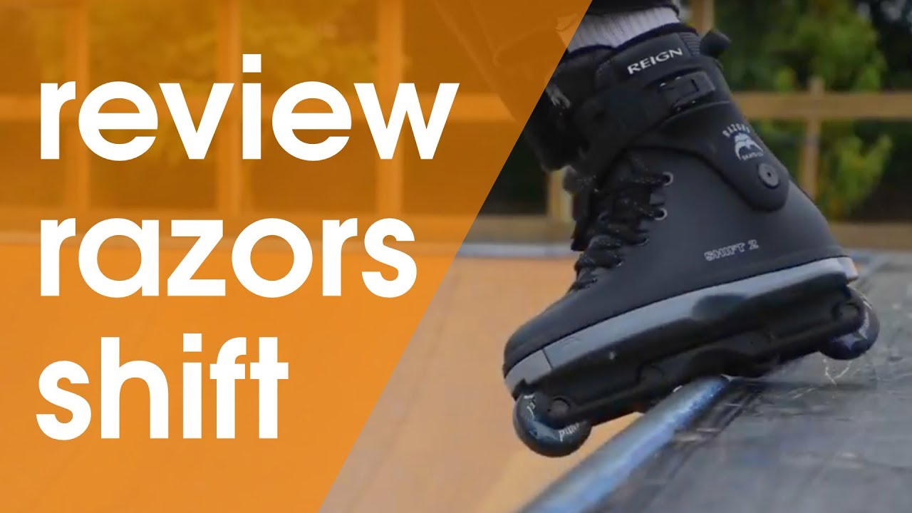 RAZORS SHIFT 2 INLINE SKATES REVIEW // WITH SMALL AND BIG WHEELS - YouTube