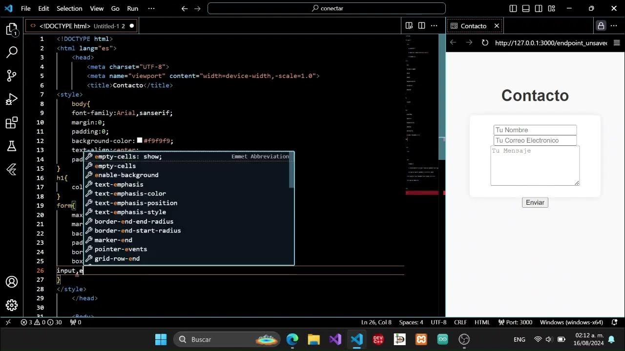 Formulario Con HTML y CSS - YouTube