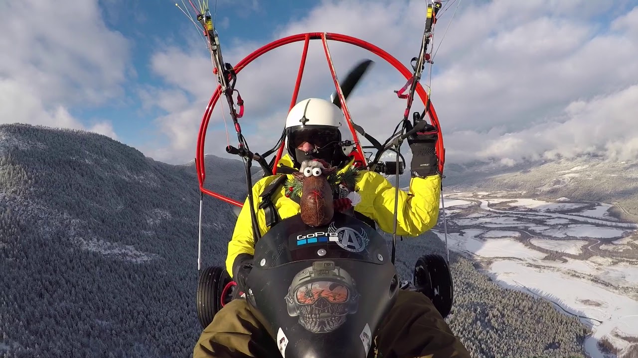 PARAMOTOR FRESH BREEZE X-ONE IN SNOW!! - YouTube