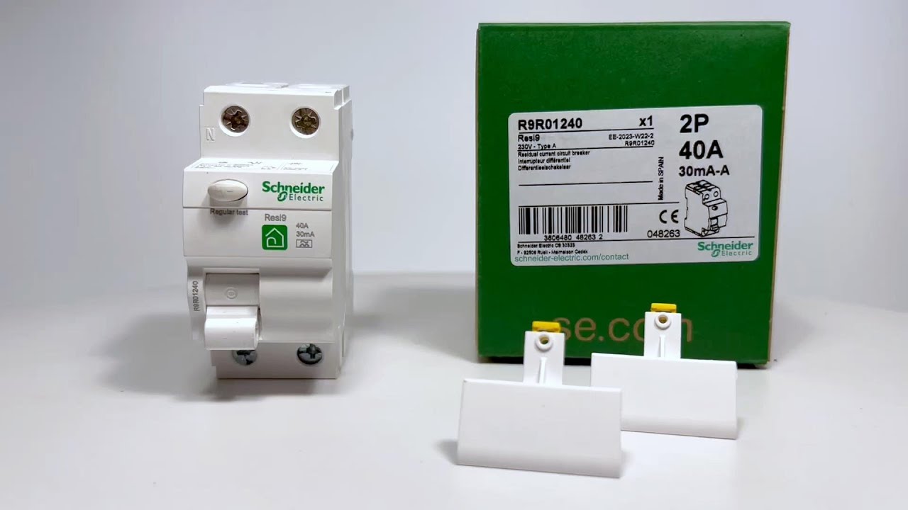 Schneider Resi9 Fi relé 2P 40A/30mA A osztály áram-védőkapcsoló ...