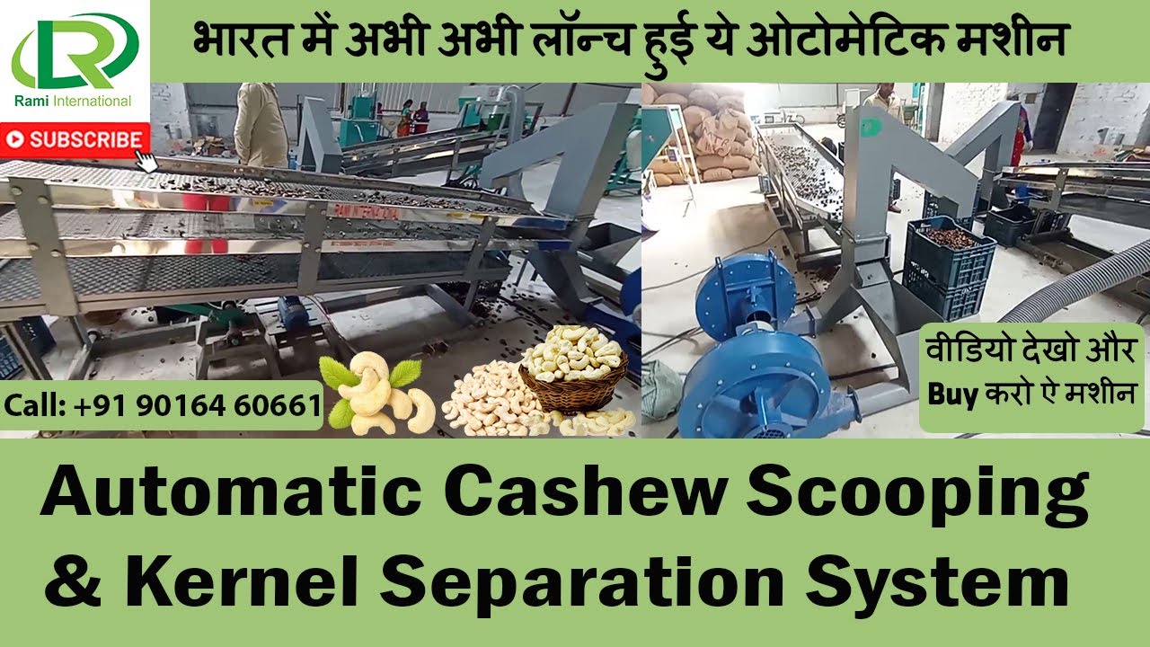 Automatic Cashew Scooping Machine | Cashew Processing Machine By Rami ...