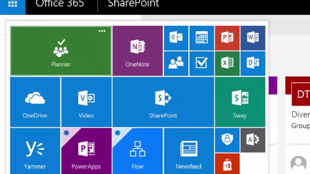 Microsoft Office 365 navigation 5m9s - YouTube