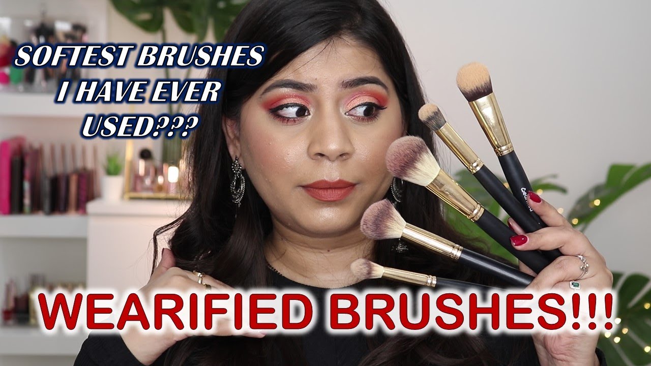 Full Face of Makeup Using Wearified Brushes | Review & Demo | Dikshita Agarwal - YouTube