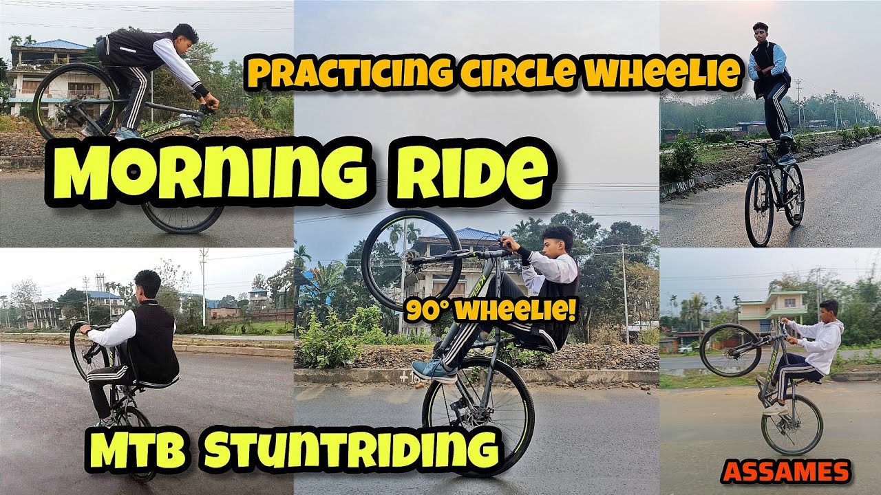 Morning Ride after a long time || MTB Stuntriding || Practicing circle ...